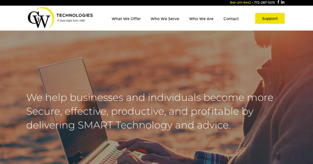 IT Company Website Design by TOVO